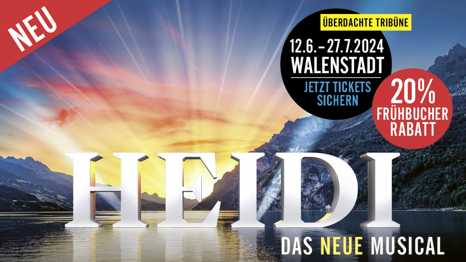 Das neue HEIDI-MUSICAL - Thur 25.07.2024 - Walenstadt | Tickets ...