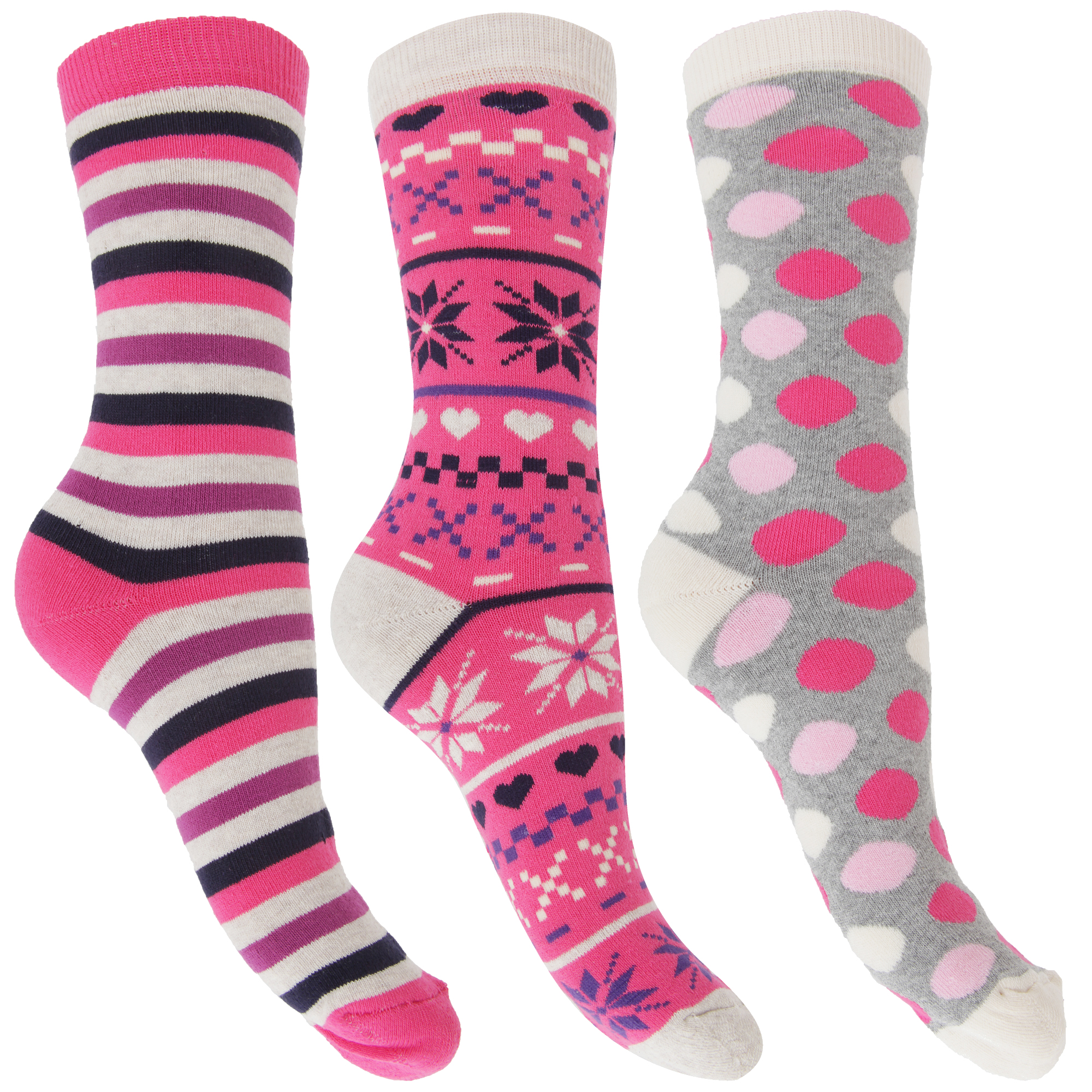 Calzini Termici fantasie varie (3 paia) - Donna