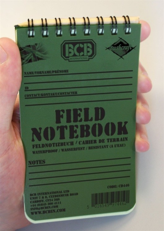Waterproof Field Oxford Notebook and pencil