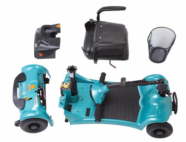 Rascal Ultralite 480 Mobility Scooter in Red