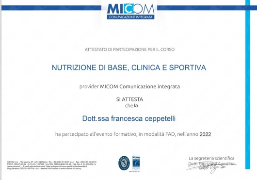 Dott.ssa Francesca Ceppetelli, nutrizionista - Prenota online ...