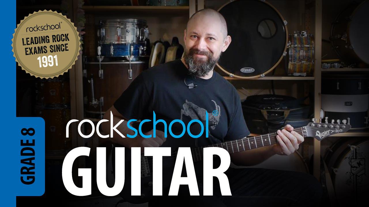 Learn Rockschool Guitar Grade 8 with pro guitarists
