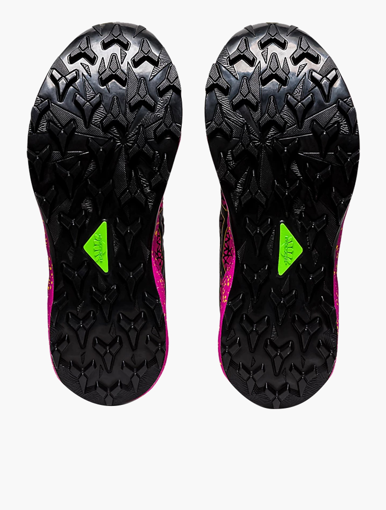MyRunway | Shop Asics Black & Pink Glo FujiTrabuco Lyte Running Shoes ...