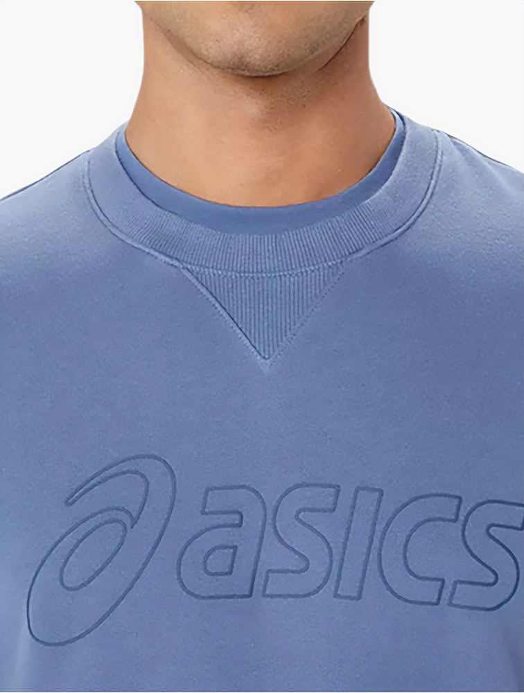 MyRunway | Shop Asics Thunder Blue Long Sleeve Sweatshirt for Men from ...