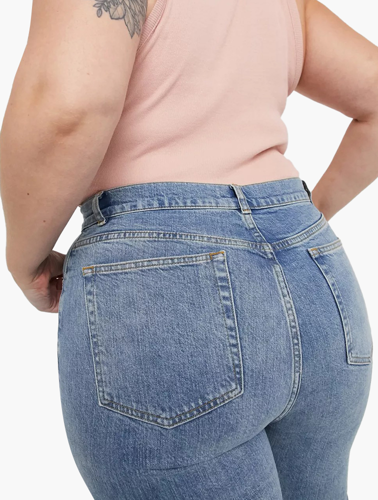 MyRunway | Shop ASOS Vintage Midwash Curve High Rise '70's' Stretch ...