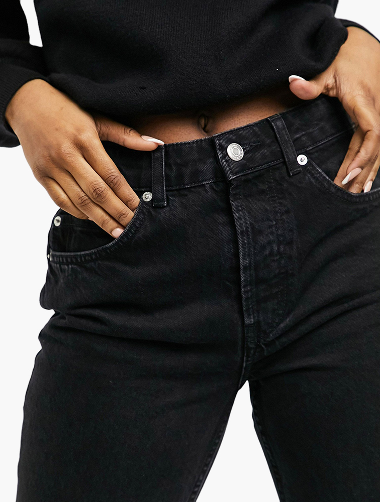 MyRunway | Shop ASOS Washed Black Denim 90s Longline Shorts for Women ...