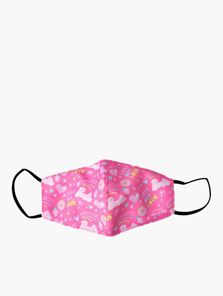 MyRunway | Shop Barbie Girls Pink Barbie Face Mask for Kids from ...