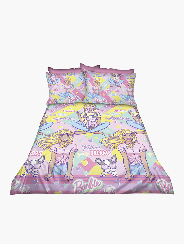 MyRunway | Shop Barbie Girls Pink Barbie Duvet Cover Single Size for ...