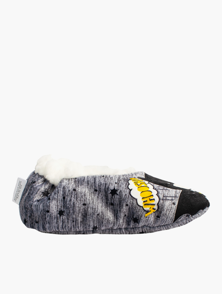 MyRunway | Shop Batman Infants Batman Black Sherpa Slippers for Kids ...