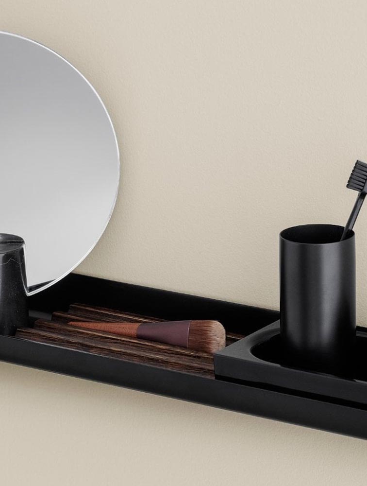 MyRunway | Shop Blomus Holder Tray For Bathroom In Oak 200mm Modo for ...
