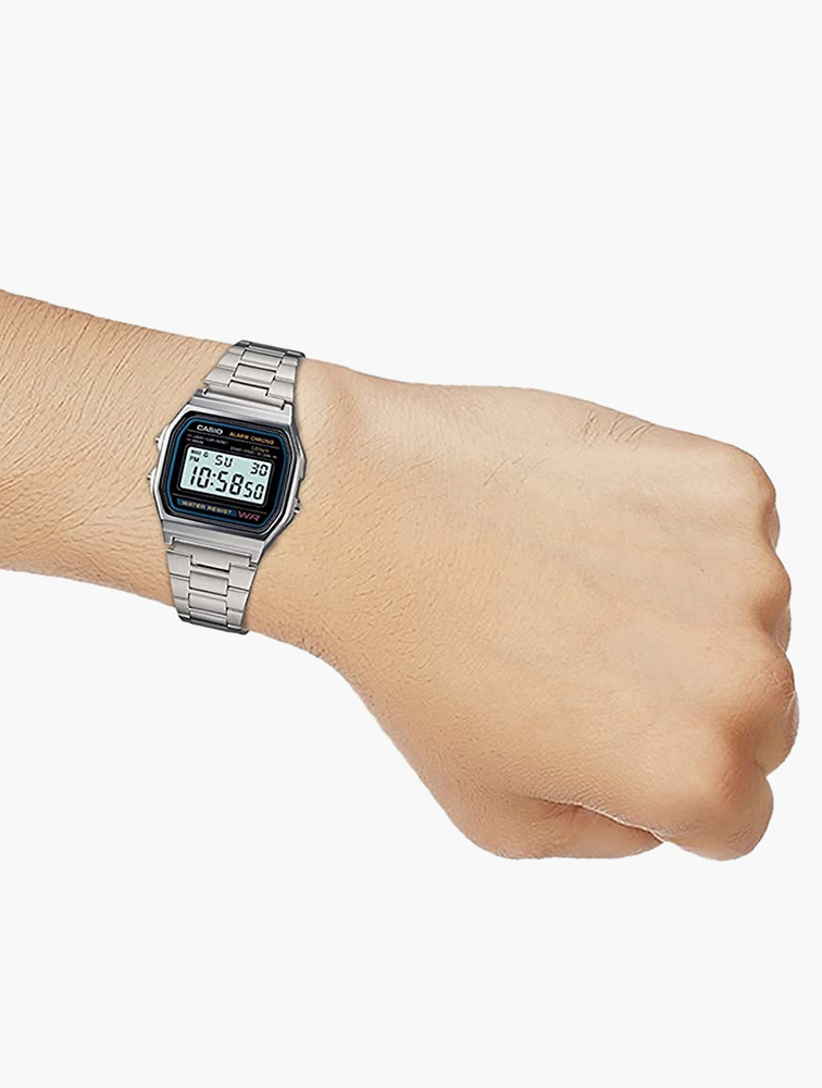 MyRunway | Shop Casio Silver Vintage Rectangular Vintage Steel Watch ...