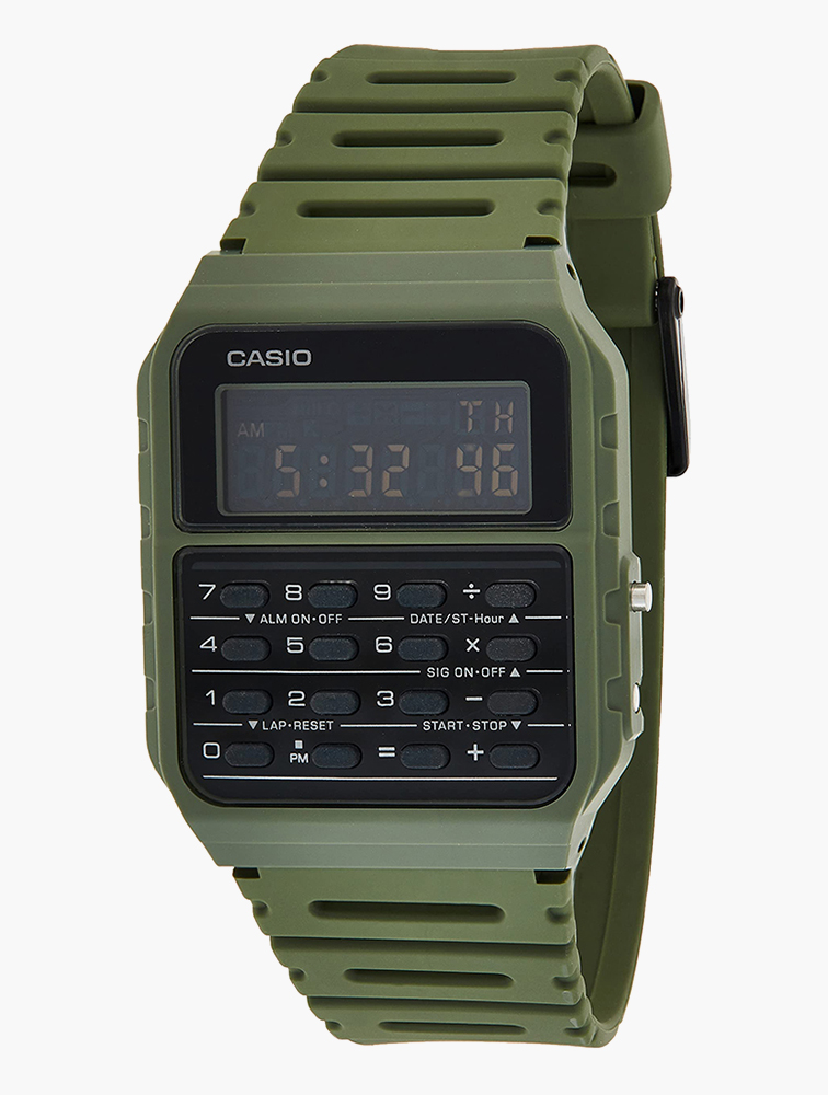 MyRunway | Shop Casio Green Retro Databank Digital Resin Watch for ...