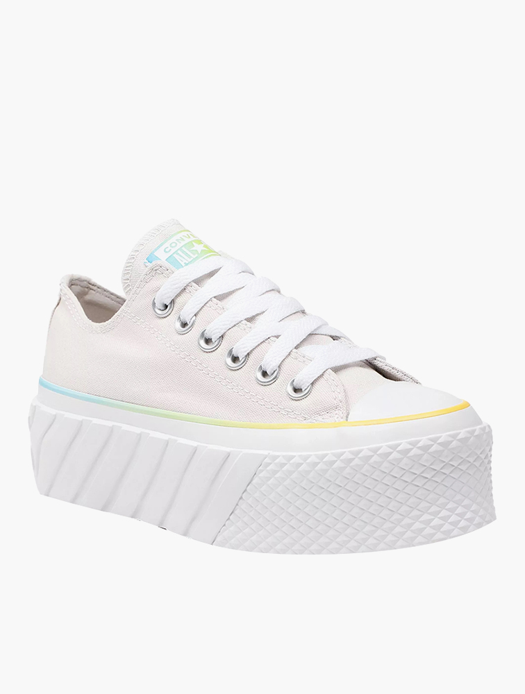 MyRunway | Shop Converse Pale Putty & Baltic Blue Low Top Chunky Sole ...