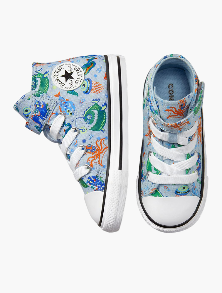 MyRunway | Shop Converse Blue & Green 1V Summer Submarines High Top ...