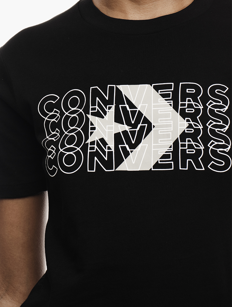 MyRunway | Shop Converse Black Graphic Short Sleeve T-Shirt for Women ...