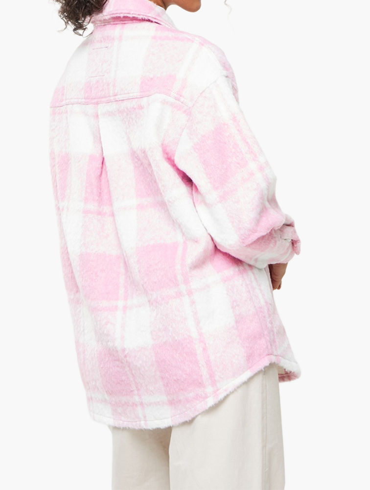 MyRunway | Shop Cotton On The Boxy Shacket-Block Check Pink/White for ...