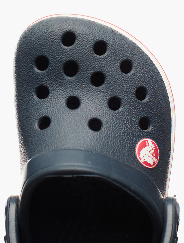 MyRunway | Shop Crocs Navy & Red Crocband Round Toe Clogs for Kids from ...