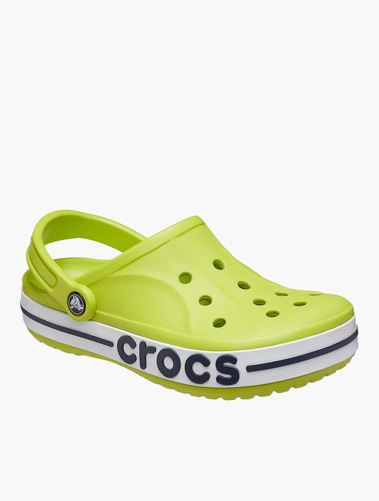 MyRunway | Shop Crocs Lime Punch & Navy Bayaband Clogs for Women & Men ...