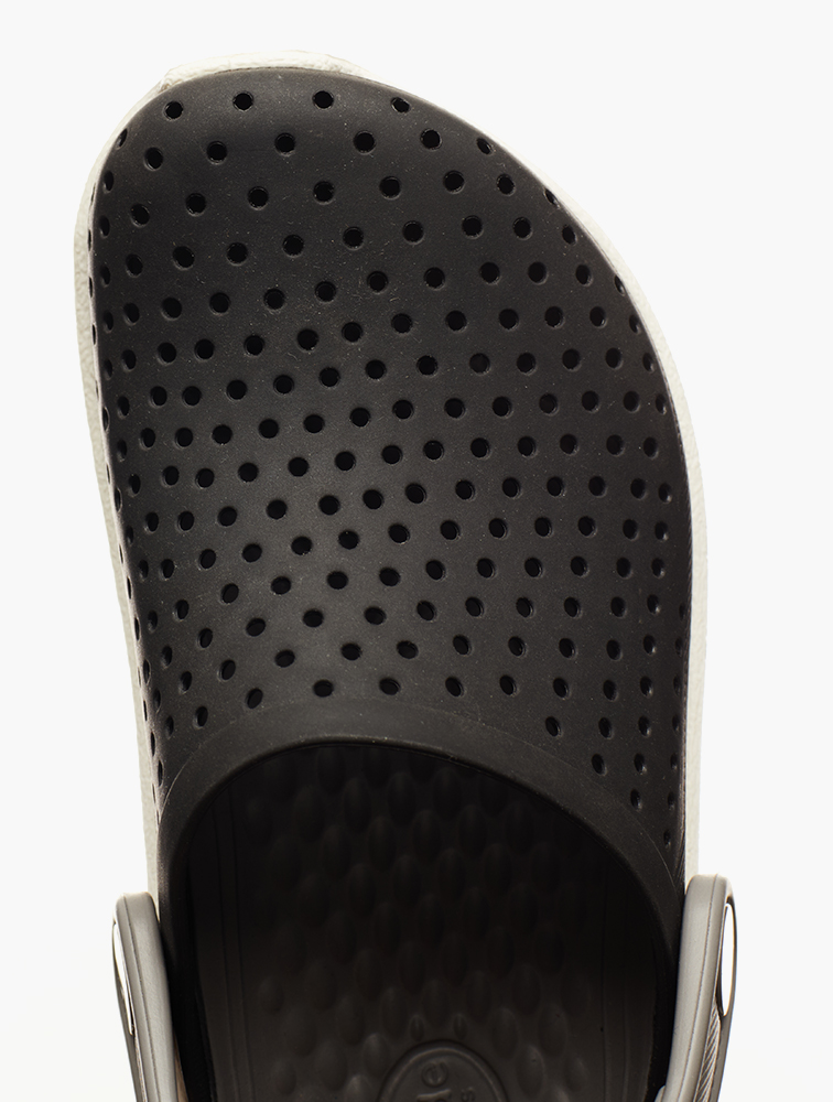 MyRunway | Shop Crocs Kids Black & White Lite Ride 360 Clogs for Kids ...