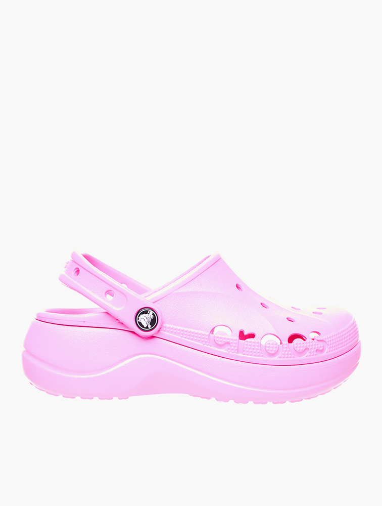 MyRunway | Shop Crocs Electric Pink Baya Platform Clogs for Women from ...