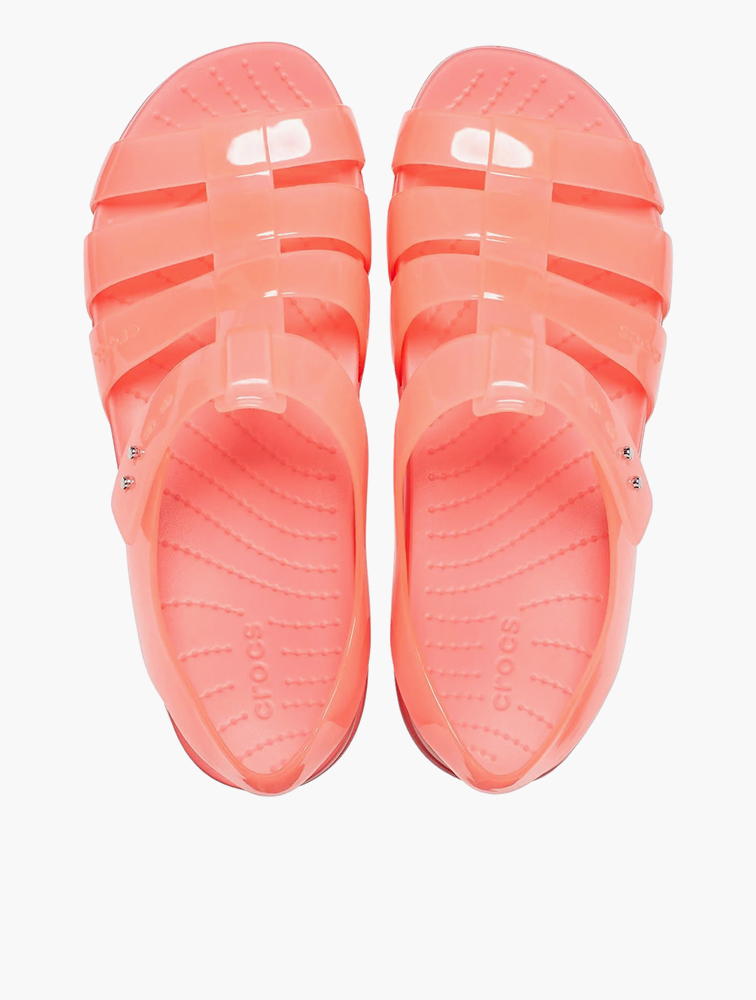 MyRunway | Shop Crocs Neon Watermelon Splash Glossy Fisherman Sandals ...