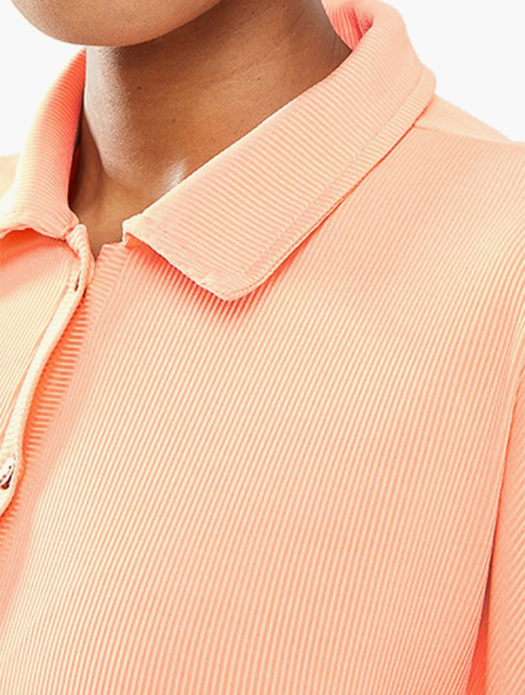 MyRunway | Shop dailyfriday Short Knit Romper - Peach for Women from ...