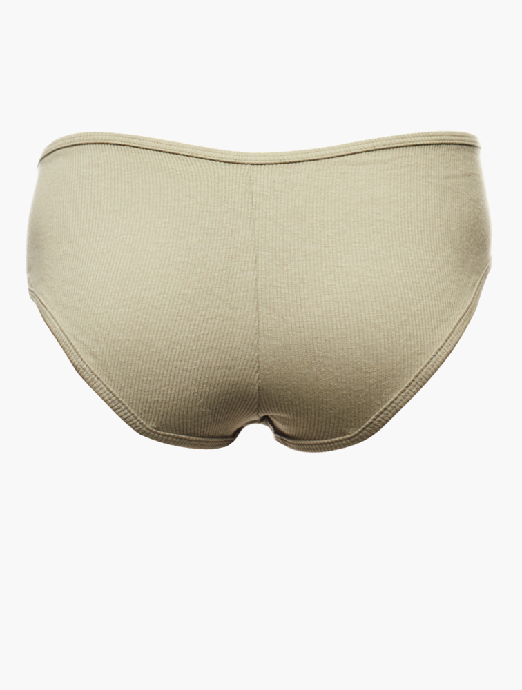 MyRunway | Shop Daily Finery Khaki Ribbed Briefs for Women from ...