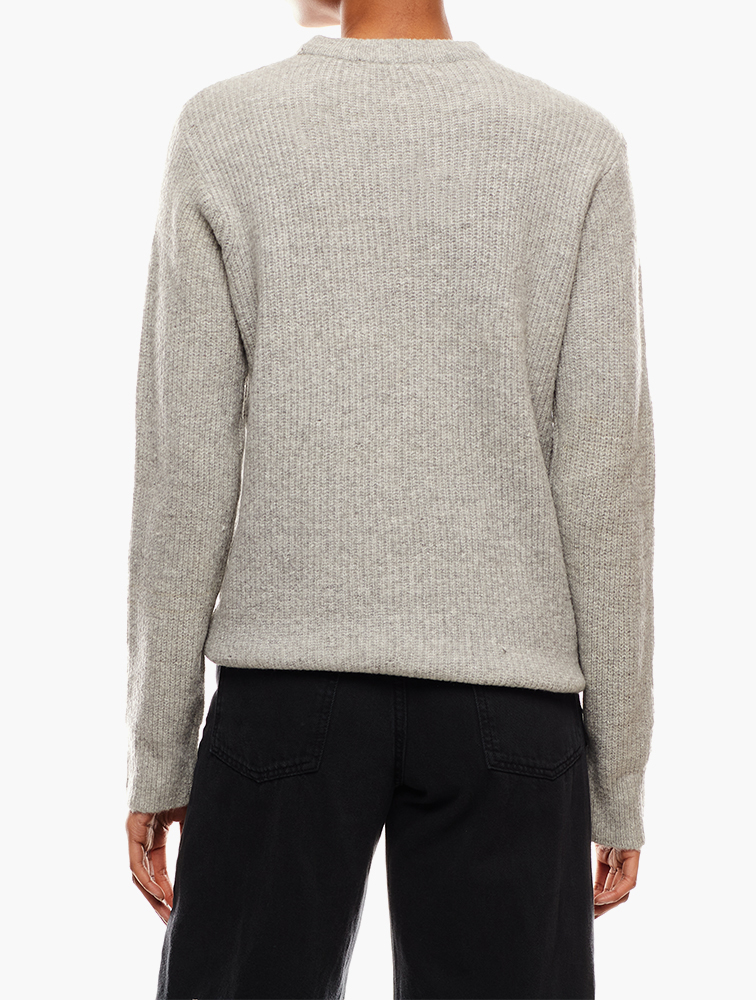 MyRunway | Shop Daily Finery Grey Ribbed Sweater for Women from ...