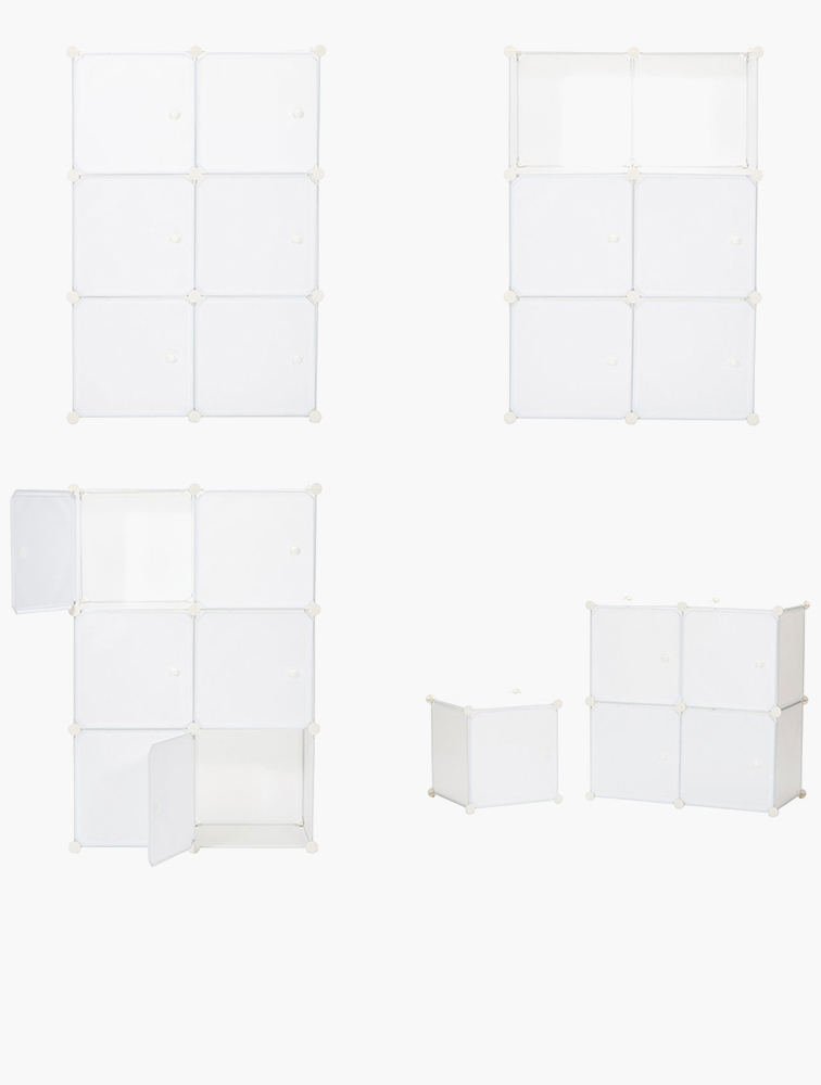 MyRunway | Shop Daily Home White Stackable Storage Cubes 6 Piece for ...