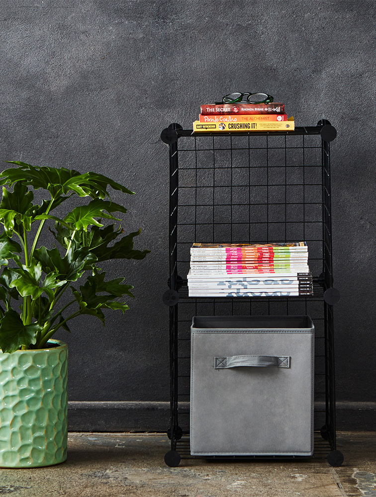 MyRunway | Shop Daily Home Black Modular Wire Storage Cubes for Women ...