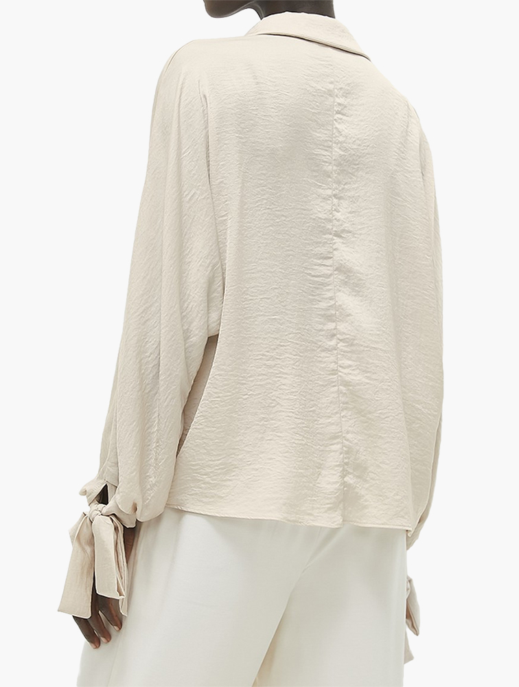 MyRunway | Shop edit Softie Sleeve Shirt - Sand for Women from MyRunway ...