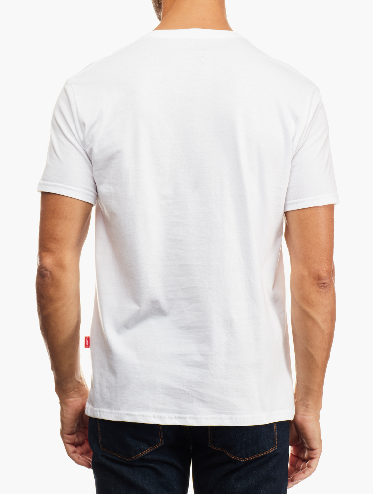 MyRunway | Shop Element White Vertical Tee for Men from MyRunway.co.za