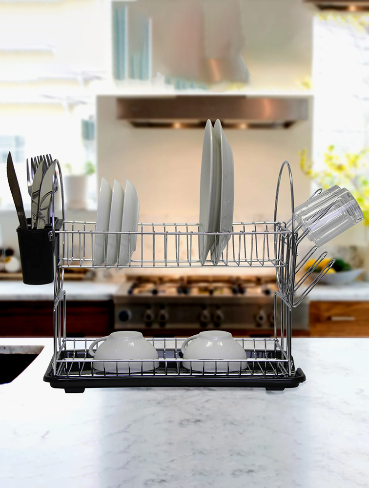 MyRunway | Shop Fine Living Silver Wine Glass Dish Rack for Women & Men ...