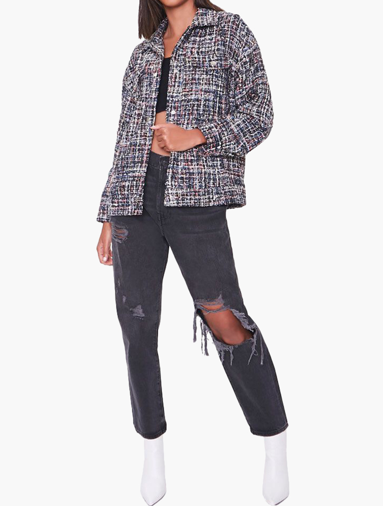 Shop Forever 21 Multi Tweed Shacket for Women from MyRunway.co.za