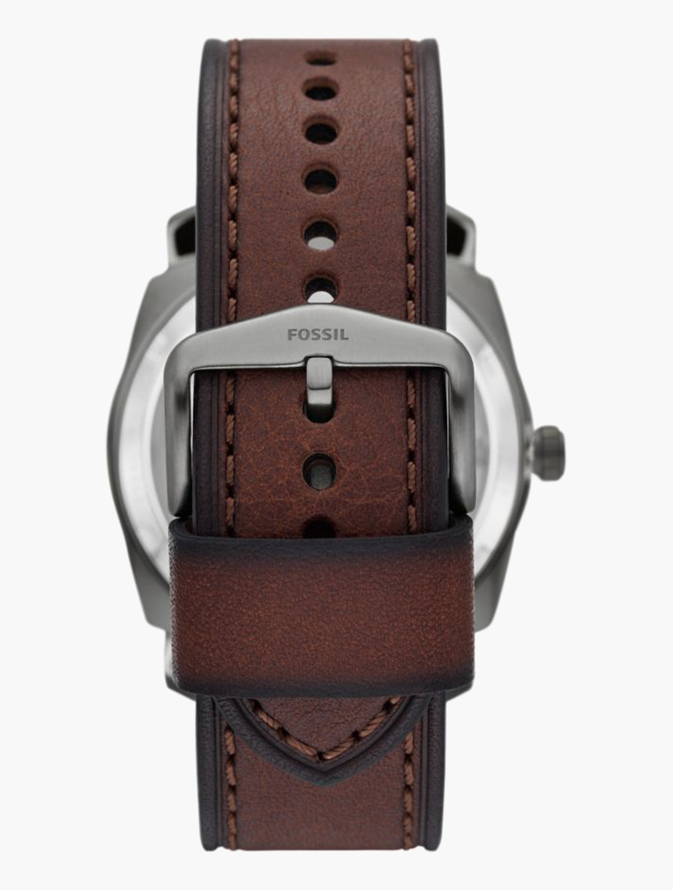 MyRunway | Shop Fossil Brown & Smoke Round Machine Watch for Women ...