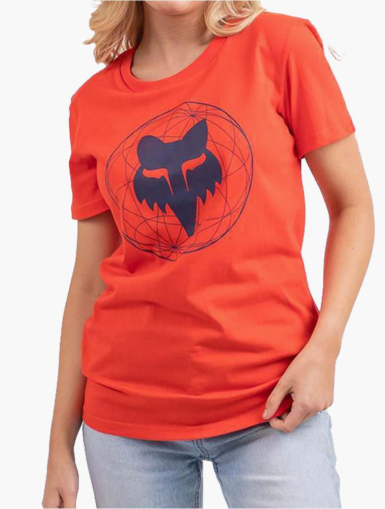 MyRunway | Shop Fox Flame Red Full Relm Crew Ss Tee for Women from ...