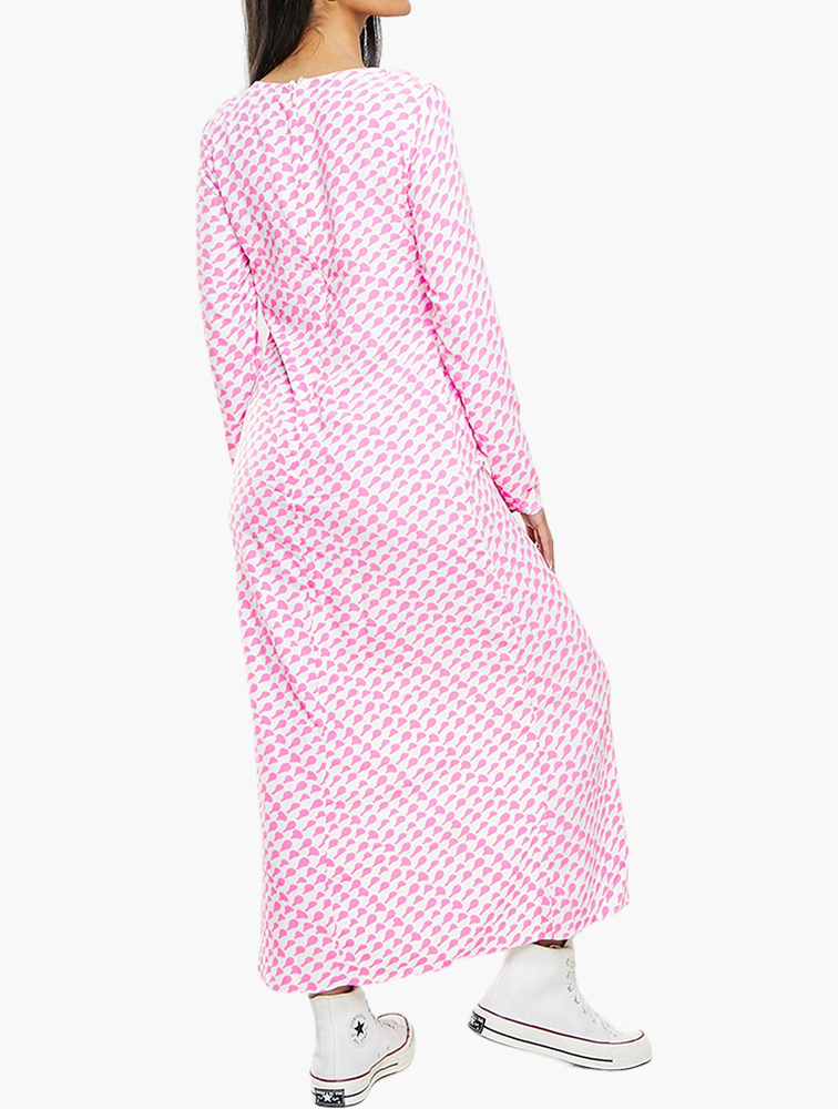 MyRunway | Shop Glamorous White Pink Splodge Midi Dress for Women from ...