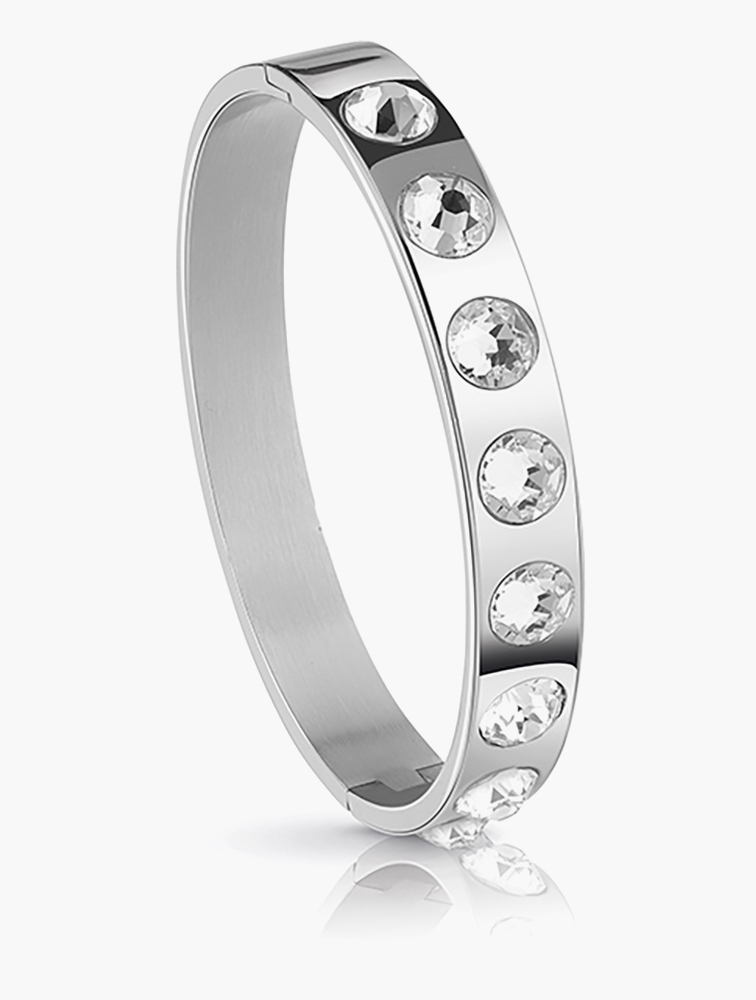 MyRunway | Shop GUESS Silver Crystal Touch Bangle for Women from ...