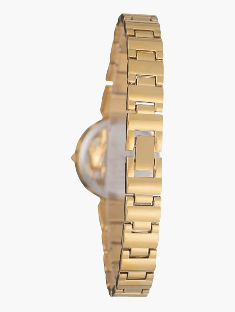 MyRunway | Shop Hallmark Gold & White Dial Steel Watch for Women from ...