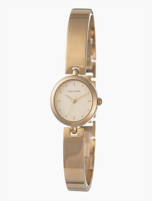 MyRunway | Shop Hallmark Gold & Champagne Steel Watch for Women from ...