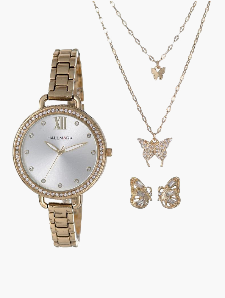 MyRunway | Shop Hallmark Gold Watch 4 Piece Box Set for Women from ...