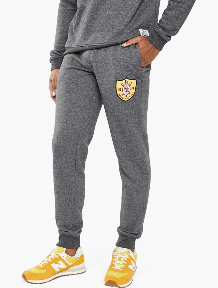 MyRunway | Shop Holmes Brothers Badge Trackpant - Heather Black for Men ...