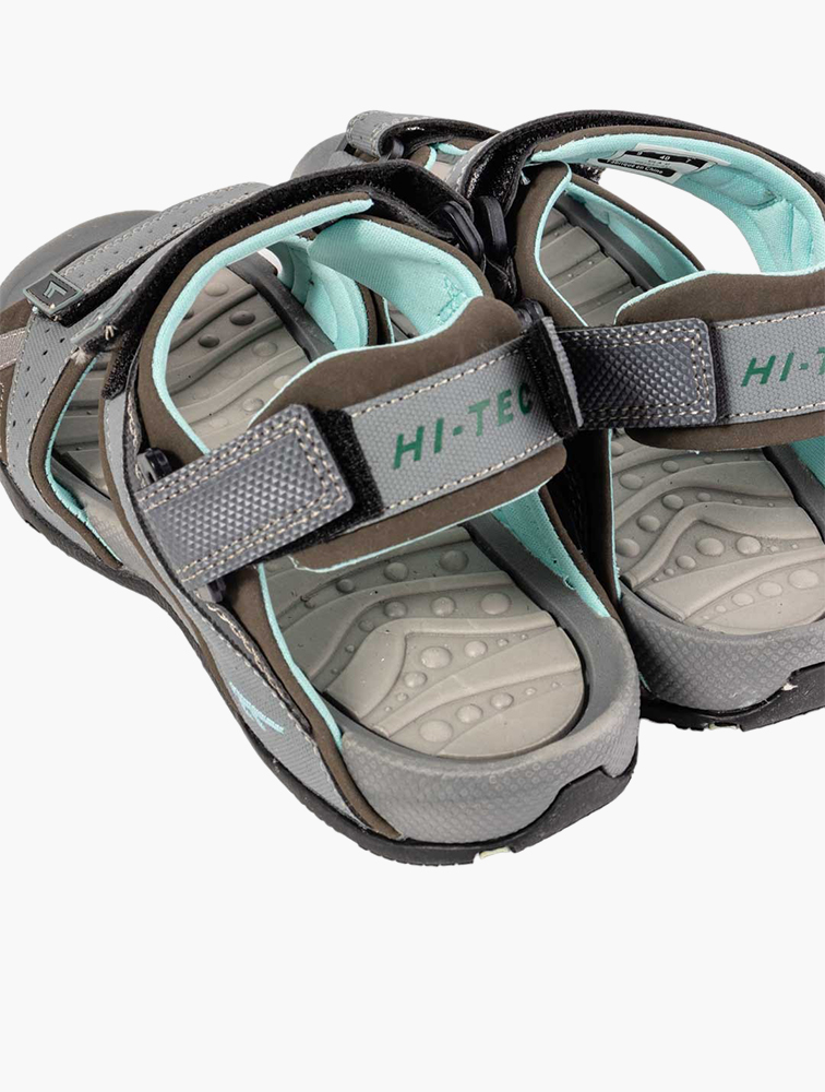 MyRunway | Shop Hi-Tec Grey & Blue Ula Velcro Sandals for Men from ...
