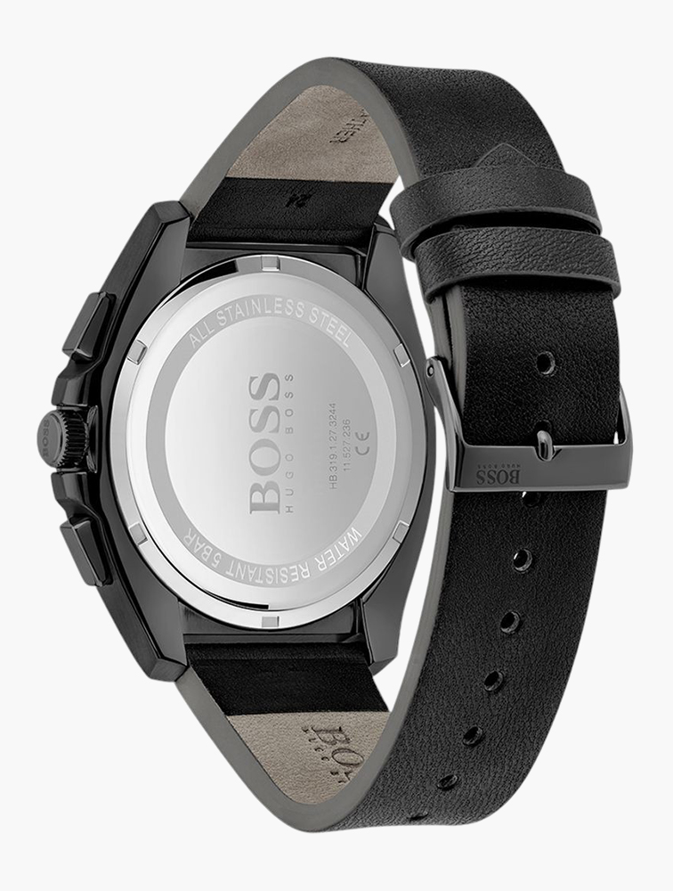 MyRunway | Shop Hugo Boss Grandmaster 46mm Chronograph Blue Dial Watch ...