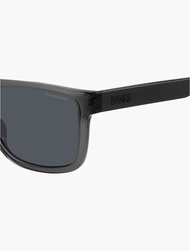 MyRunway | Shop Hugo Boss Grey Black Rectangular High Contrast ...