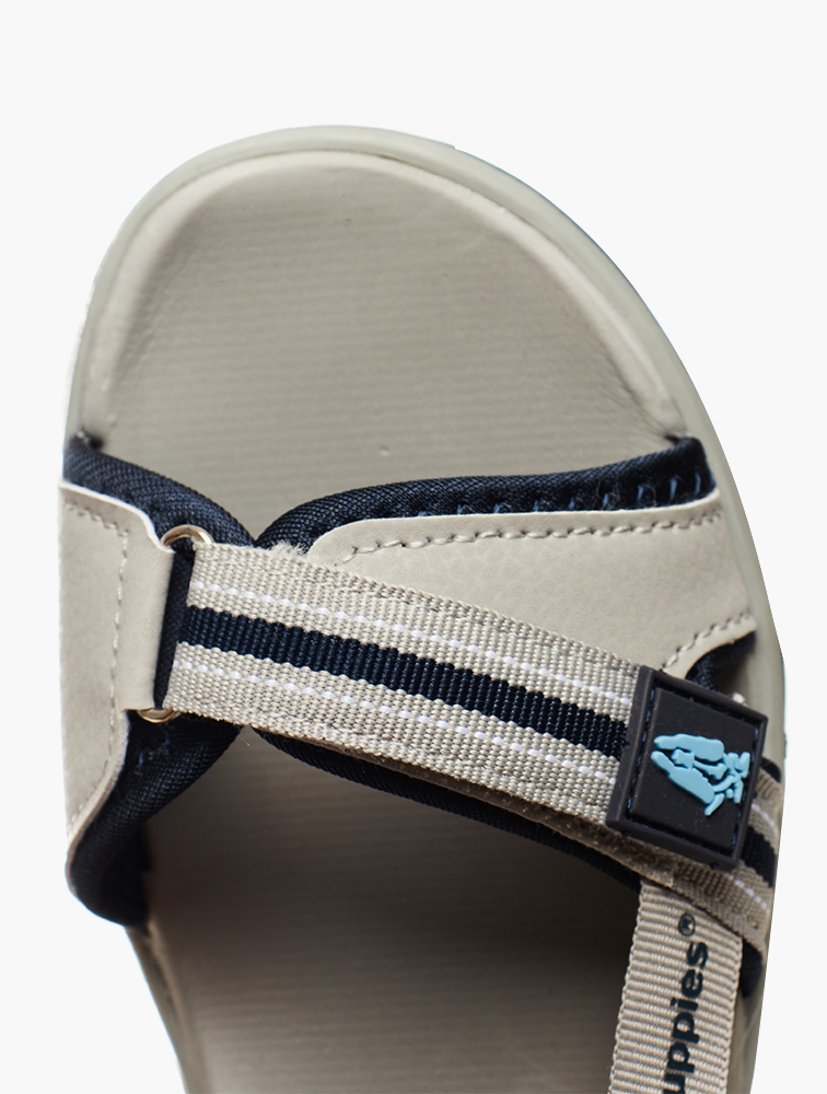 MyRunway | Shop Hush Puppies Youths Grey & Navy PU Rafter Shoes for ...