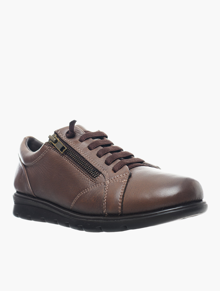 MyRunway | Shop Hush Puppies Brown Leather Xena Sneakers for Women from ...