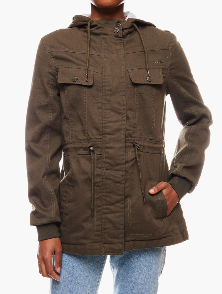 MyRunway | Shop Jeep Dark Green Parka Jacket for Women from MyRunway.co.za