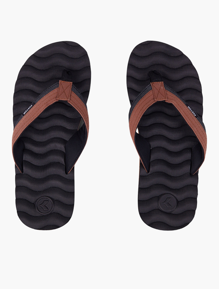 MyRunway | Shop Kustom Slate & Tan Hummer III Thong Sandals for Men ...
