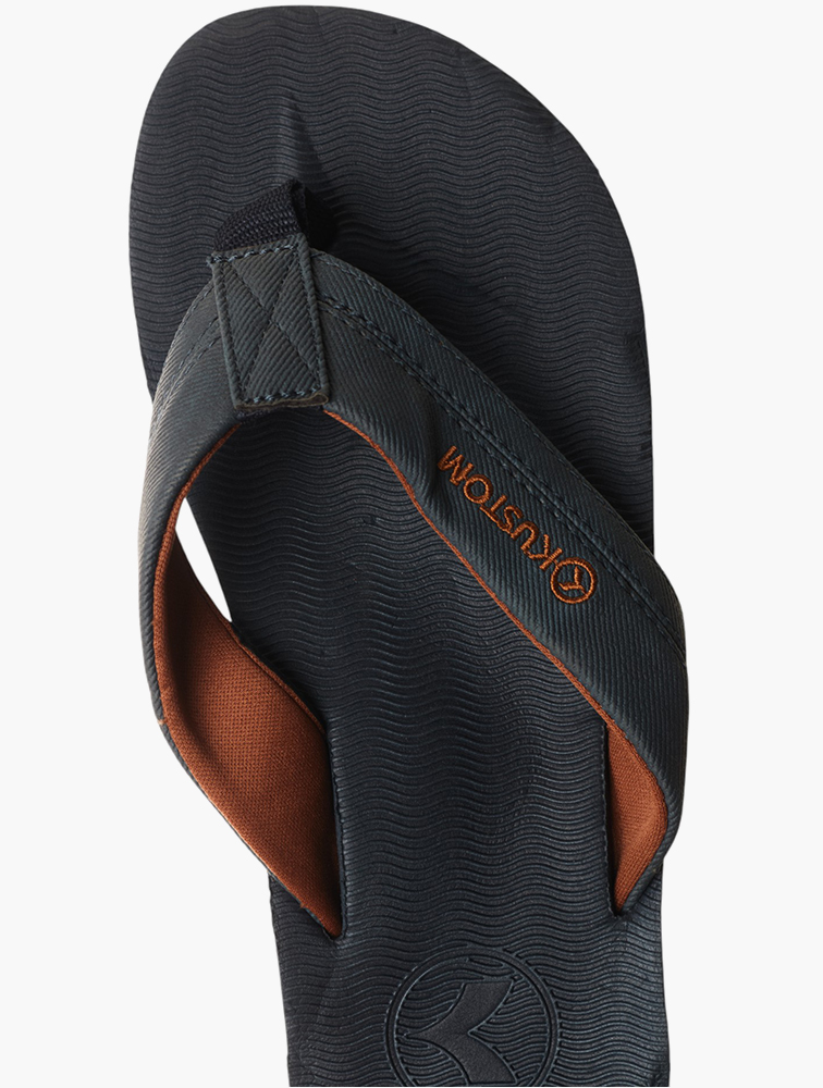 MyRunway | Shop Kustom Navy Heather Burleigh Sandals for Men from ...